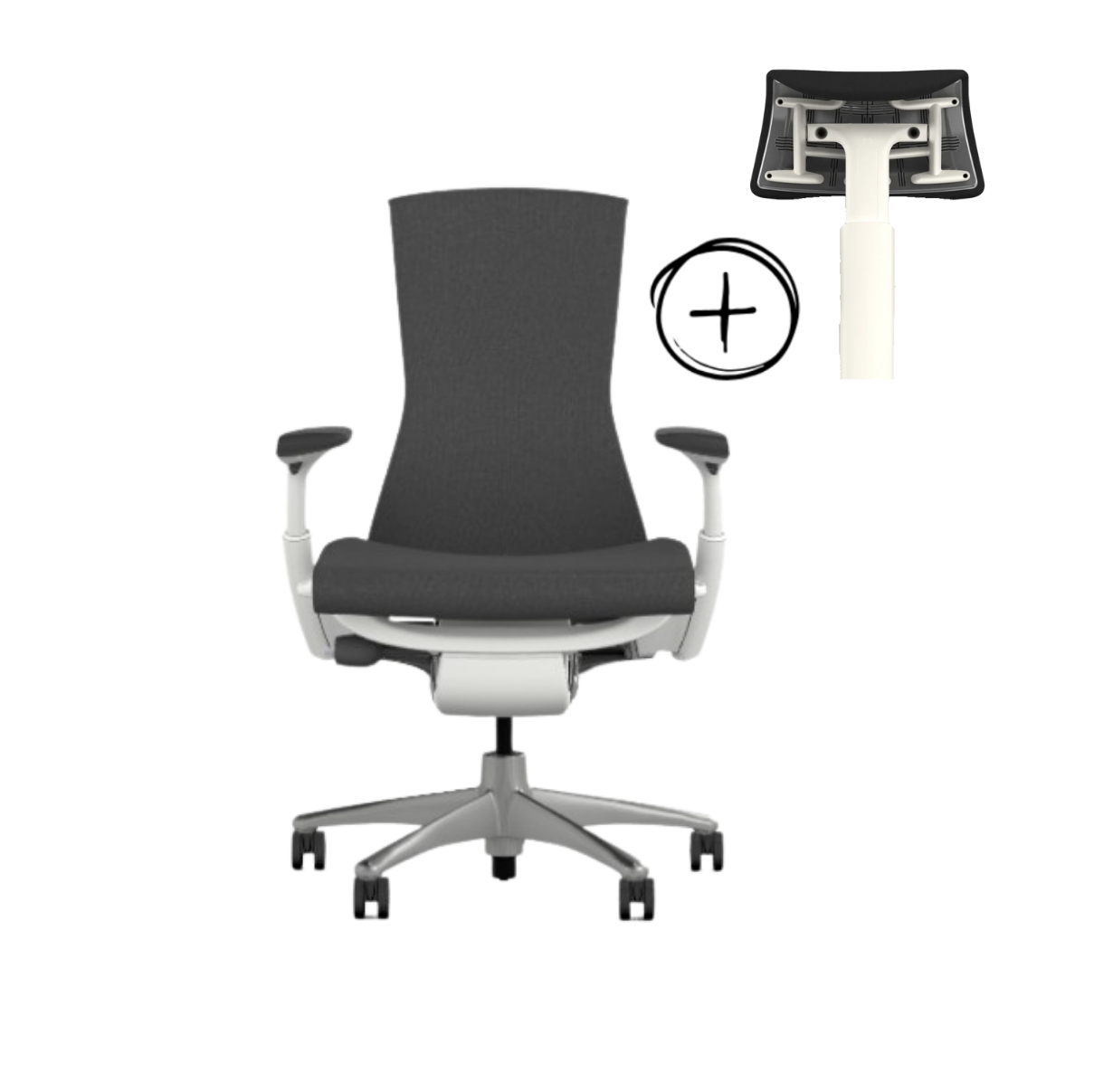 Embody White + Atlas Headrest Bundle | DesignCabinet®